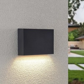 Lindby LED venkovní nástěnné svítidlo Jarte, 20 cm, dolů, tmavě šedá