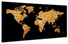 Klarstein Wonderwall Air Art Smart, infračervený ohřívač, 120 x 60 cm, 700 W, zlatá mapa