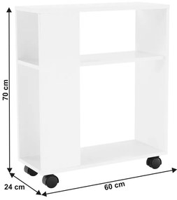 Kondela Příruční stolek, bílá, Zoela New