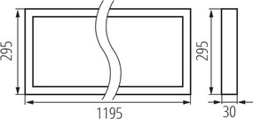 Kanlux 39236 - LED Podhl. panel BLINGO AIO LED/38W/230V 120x30 cm CRI 90