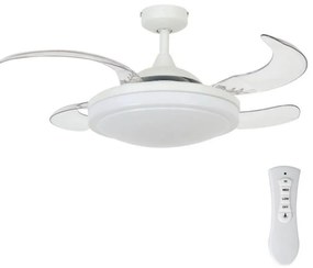 FANAWAY 212980 - Stropní ventilátor EVORA 2xE27/15W/230V bílá + DO 212980
