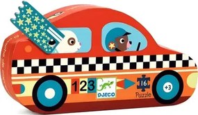 DJECO Puzzle Závodní auto / 16 dílků / 25 × 25 cm