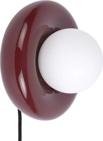 Vínové keramické nástěnné svítidlo do zásuvky Catania Ring – Leitmotiv