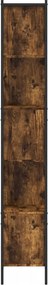 Knihovna kouřový dub 102 x 28 x 172 cm kompozitní dřevo 3213659