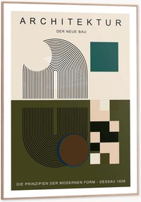 Zarámovaný digitální tisk Geometric Harmony the Modern Form