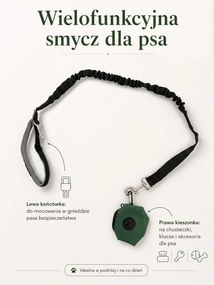 Sinsay - Vodítko pro psa s pouzdrem na sáčky - černá