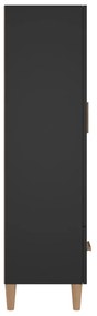 Highboard černý 70 x 31 x 115 cm kompozitní dřevo - Default Title