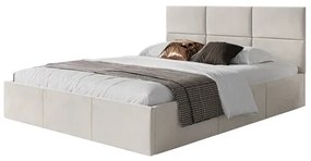 Čalouněná postel PORTO rozměr 160x200 cm Krémová