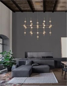 Závěsné LED svítidlo NOVA LUCE ATOMO 84W 3000K 9180630 stmívatelné Triac