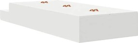 Rám postele s úložným prostorem Bílá 80 cm Kompozitní dřevo 3335597