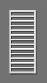 Zehnder Subway - Koupelnový radiátor 97x60 cm, rovný, středové připojení 5 cm, nerez ocel SUBI-100-060