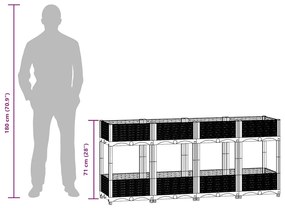 vidaXL Marketos Vyvýšený záhon 160 x 40 x 71 cm polypropylen