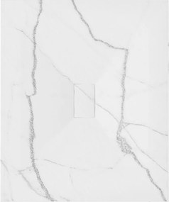 Mexen Hugo, obdélníková sprchová vanička, SMC, 120x100cm, imitace kamene – bílá, 42151012