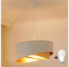 Brilagi - LED Lustr na lanku LYRA 1xE27/15W/230V bílá/béžová/zlatá