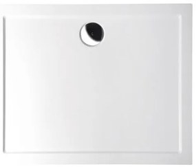 Polysan Klasik Karia Obdelníková sprchová vanička z litého mramoru 90 x 80 cm, bílá 63511