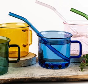 Hrnek Glass 0,35l, modrý