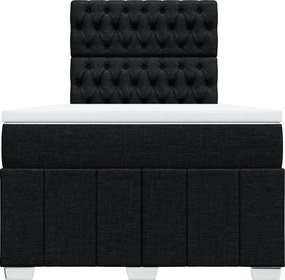 Box spring postel s matrací černá 120x200 cm textil 3291644