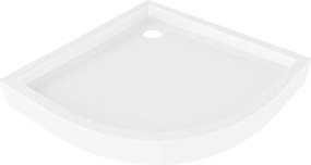 Mexen Flow+ čtvrtkruhová sprchová vanička 80 x 80 cm, bílá lesklá, 46Q108080H