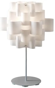 Quadrifoglio Group K05TVE0P00-001 Sun, designová stolní lampička z bílého textilu, 1x16W LED E27, výška 71cm