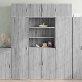 Skříň highboard šedá sonoma 80 x 42,5 x 185 cm kompozitní dřevo