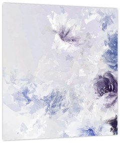 Obraz - Kvetiny, texturovaná malba (30x30 cm)