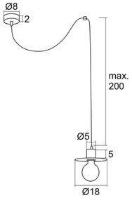 Argon 3836 - Lustr na lanku CORSO 1xE27/15W/230V lesklý chrom