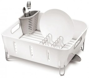 Odkapávač na nádobí Simplehuman – Compact, bílý plast