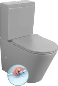Sapho Paco - WC kombi, vario odpad, Rimless, šedá PC1012WRGR