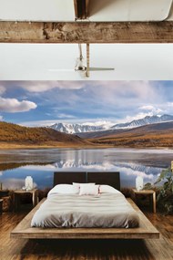 Malvis Tapeta jezero a hory Vel. (šířka x výška): 144 x 105 cm