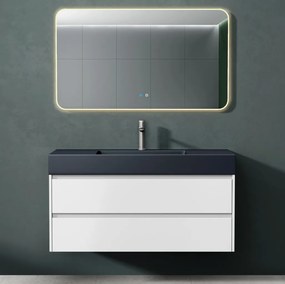 Design LED luxusní koupelnová skříňka s umyvadlem DOPORRO DEEP - 120cm Barva: matt weiss