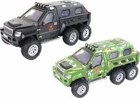 LEAN Toys Auto s dělem uvnitř, zvuk, světlo, 3 barvy