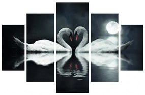 Vícedílný obraz Swan Lake 92 x 56 cm