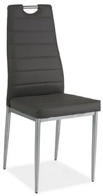 Jídelní židle Cadmus, šedá / stříbrná