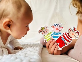 MARIONETINO Loutky pro děti - O TŘECH PRASÁTKÁCH - 6 ks