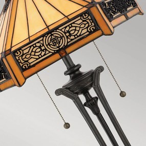 Vitrážová stolní lampa Tiffany INDUS výška 58 cm
