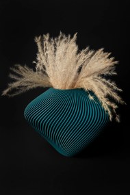 VÁZA TORACE - S jedinečným designem, transformative teal