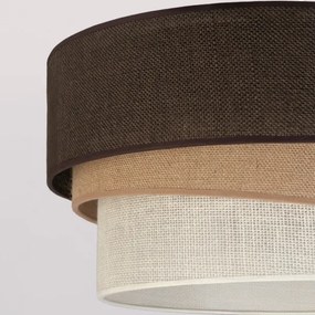 Brilagi - Stropní svítidlo TRIO 1xE27/60W/230V pr. 40 cm hnědá/béžová/bílá