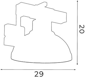 Nástěnné svítidlo HAKON 1xE27/60W/230V tmavá