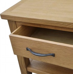 Konferenční stolek 88 x 53 x 45 cm masivní dubové dřevo 242745