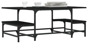 Konferenční stolek černý 100 x 50,5 x 40 cm kompozitní dřevo - Default Title