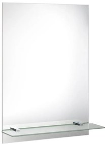 Aqualine, Zrcadlo 50x70cm, včetně závěsů a otvorů pro polici, 22429