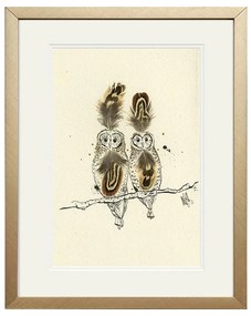 Autorský tisk AW Twitawooooo Owl, Anna Wright UK Autorský tisk ( bez rámu)