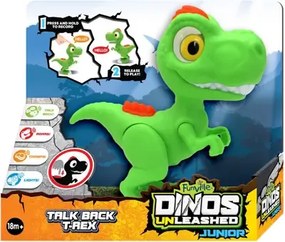 DINOS UNLEASHED Dinosaurus T-Rex / Interaktivní hračka / Nahrávání a o