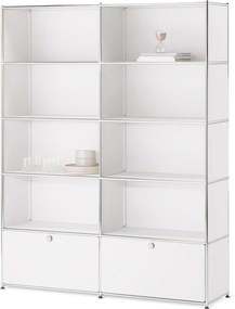 Tchibo - Regál CN3 se 2 výklopnými dvířky, bílý