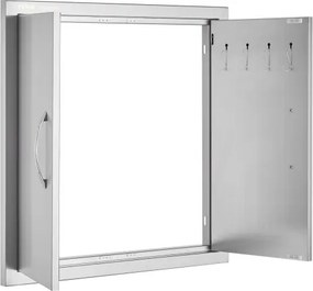 BBQ přístupová dvířka, 610 × 610 mm dvojitá venkovní kuchyňská dvířka – B011S