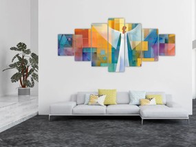 Obraz - Geometrický anděl (210x100 cm)