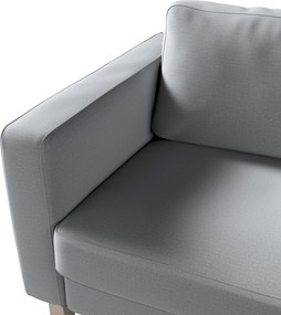 Potah na pohovku IKEA  Karlstad 3-místná, nerozkládací, krátký barva šedá látka sametová