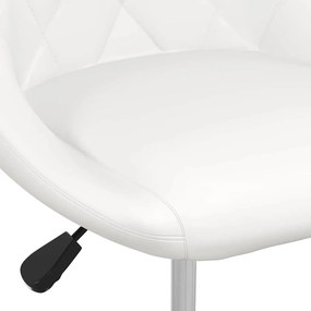Jídelní židle bílá umělá kůže 335149