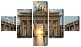 Vícedílný obraz Braniborská Brána V Berlíně Nedostatek Nedostatek Plátno Canvas 250x150