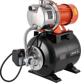 1,193 kW čerpadlo do mělké studny s tlakovou nádrží, 230 V 6000 l/h VEVOR
